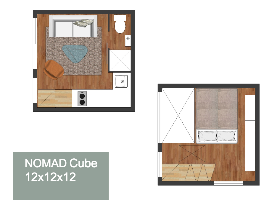 12x12 Tiny House Layout