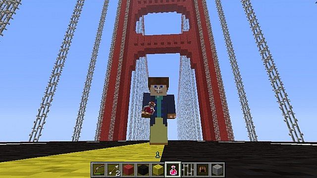 Golden Gate Bridge Minecraft Tutorial