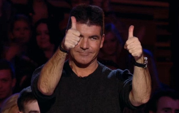 You know you've done good when you get a thumbs up from Simon Cowell ...