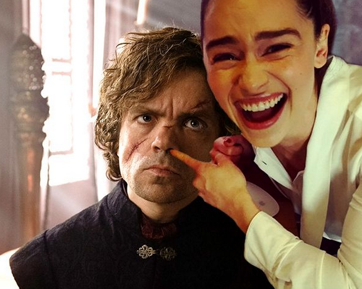 'Game Of Thrones' star Emilia Clarke can't stop pointing & laughing at ...