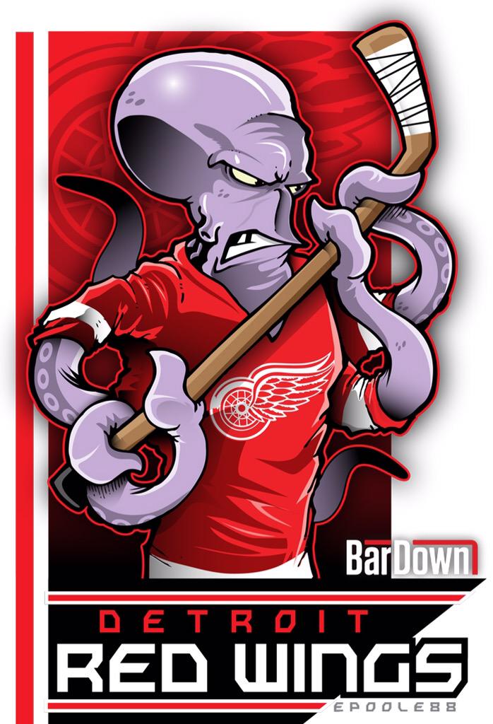Detroit Red Wings Octopus Logo