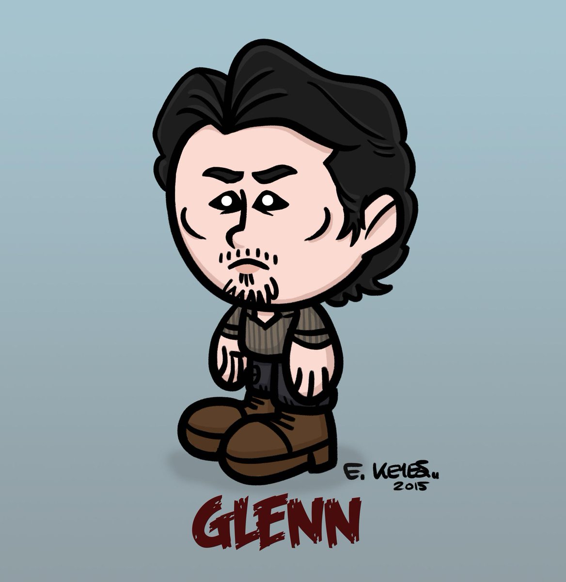 SEASON 1 | Glenn Rhee | 🎭The Walking Dead (AMC) | Walking dead art, Amc ...