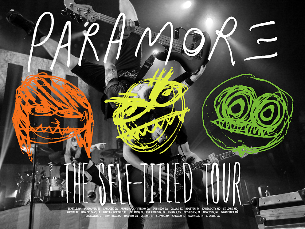 Paramore Self Titled Tour Poster