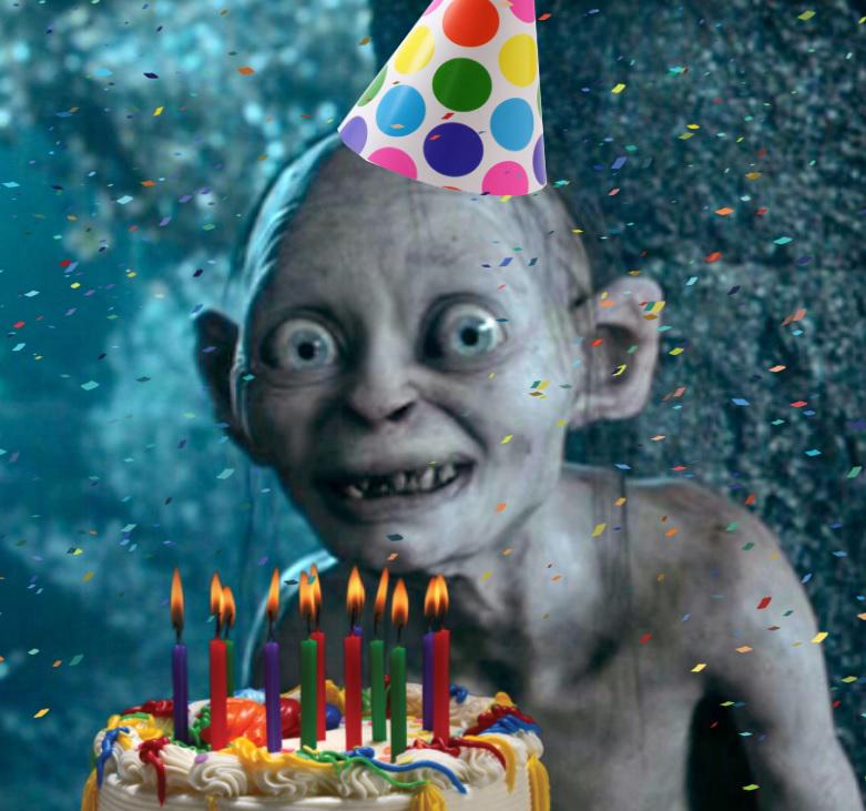 Happy Birthday Gollum Gif
