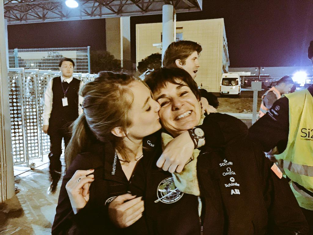 Michèle and Estelle Piccard are ready to welcome bertrandpiccard in ...