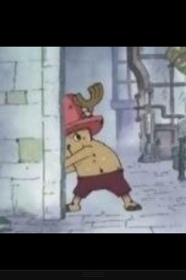 One Piece Chopper Hiding Chopper Giving His Hat To Jimbei For