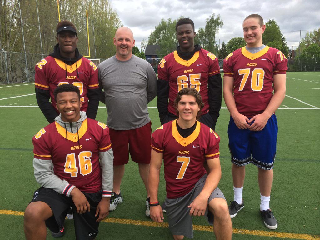 Portland central Catholic HC Steve Pyne and five of his state champions ...