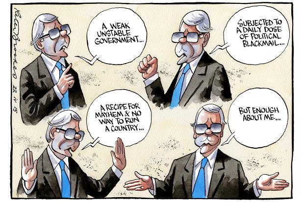 Today's cartoon by peter brookes. john major intervenes to warn of a ...