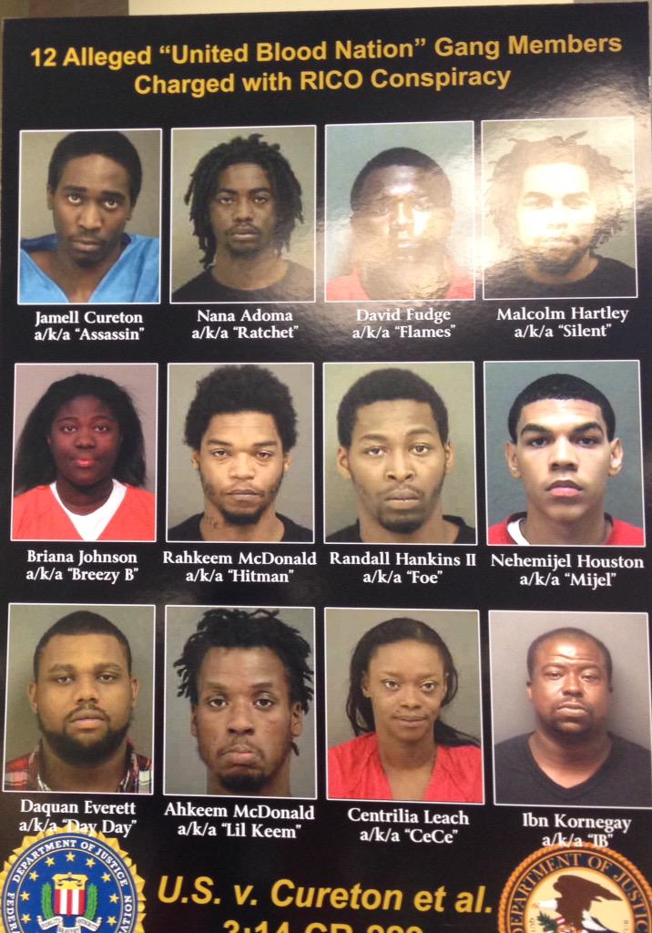 WATCH LIVE NOW: Fed charges against 12 alleged "United Blood Nation ...