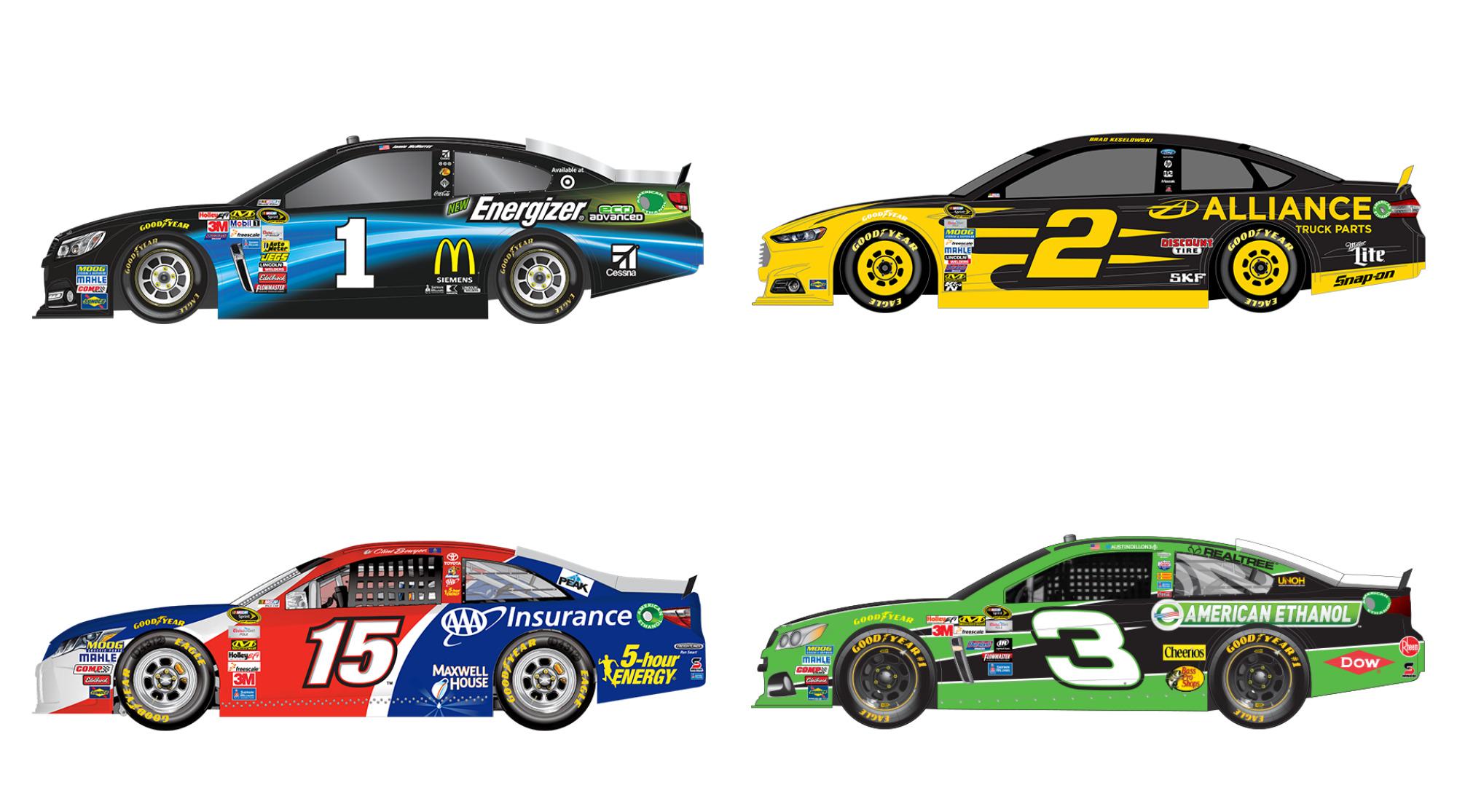 2015 Nascar Paint Schemes