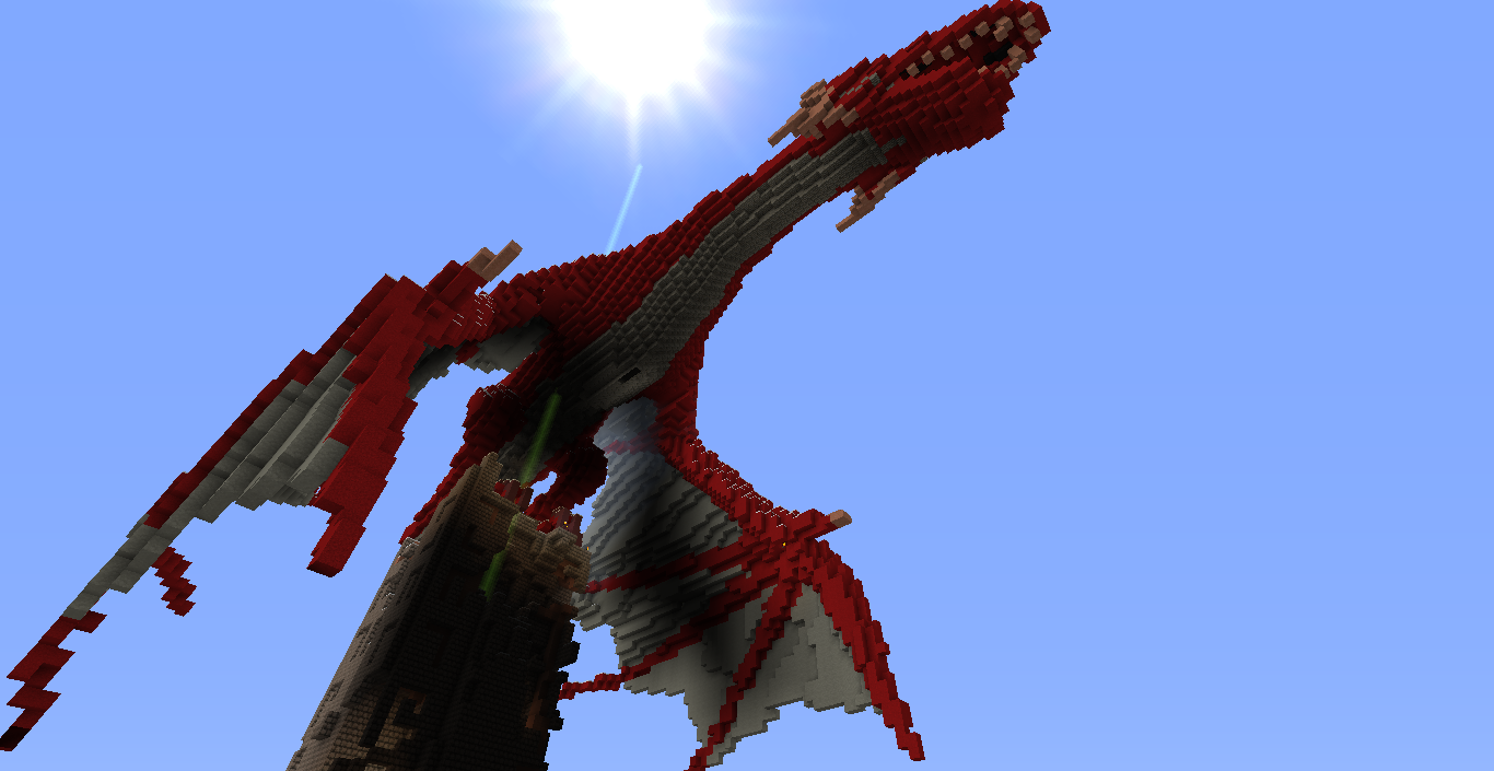 Minecraft Dragon Statues