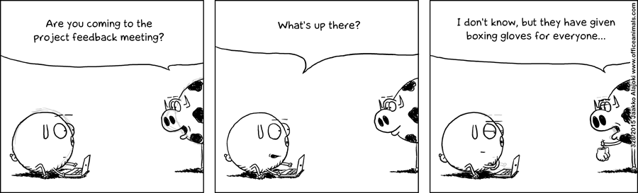 Giving Feedback Cartoon