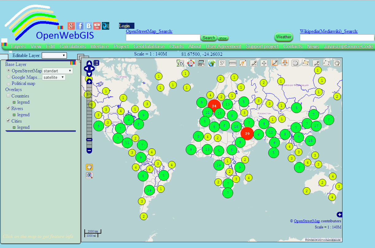 OpenWebGIS on Twitter: "Customizing legend of the layer with cluster strategy of OpenWebGIS http ...