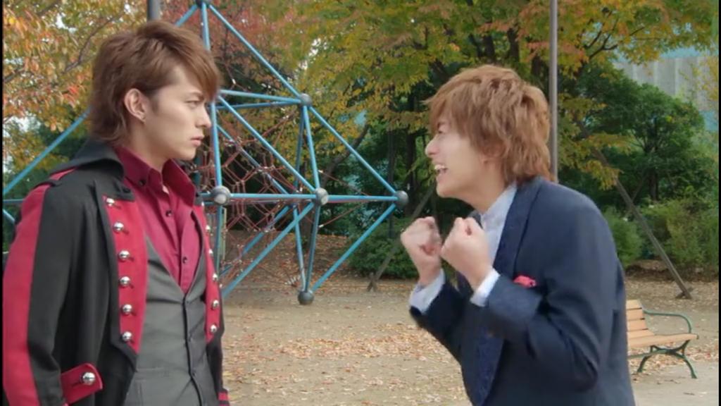 Shirako on Twitter: "So awkward seeing a happy version #KaitoKumon #KamenRiderGaim # ...