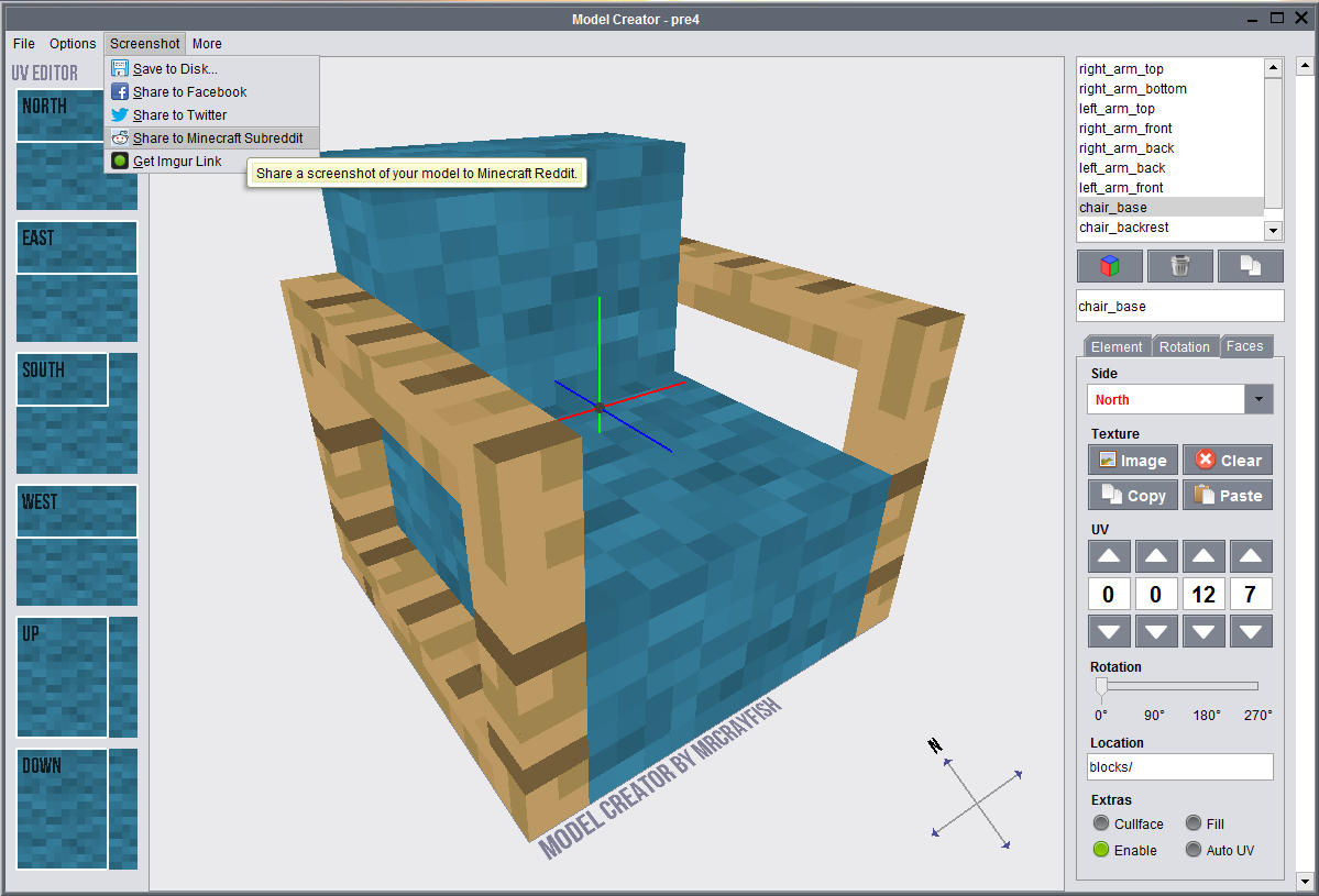 A little late but I've released the fourth preview of my Model Creator ...