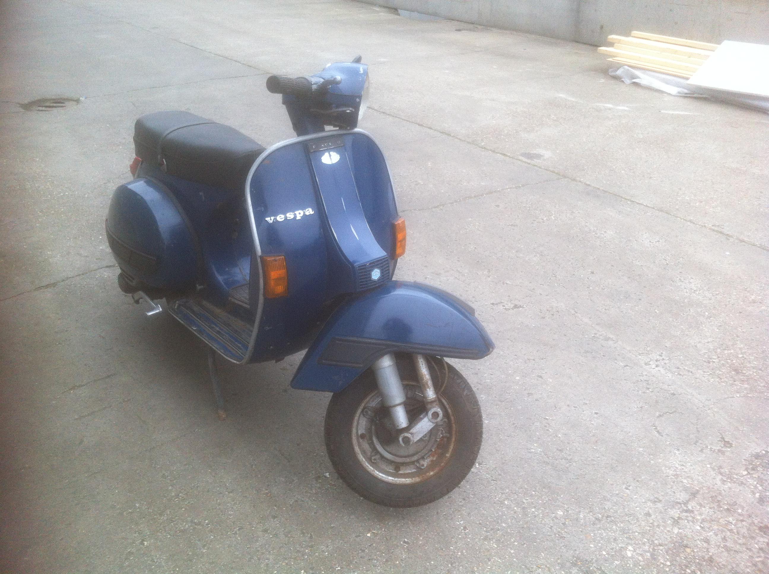 Blue Vespa Px