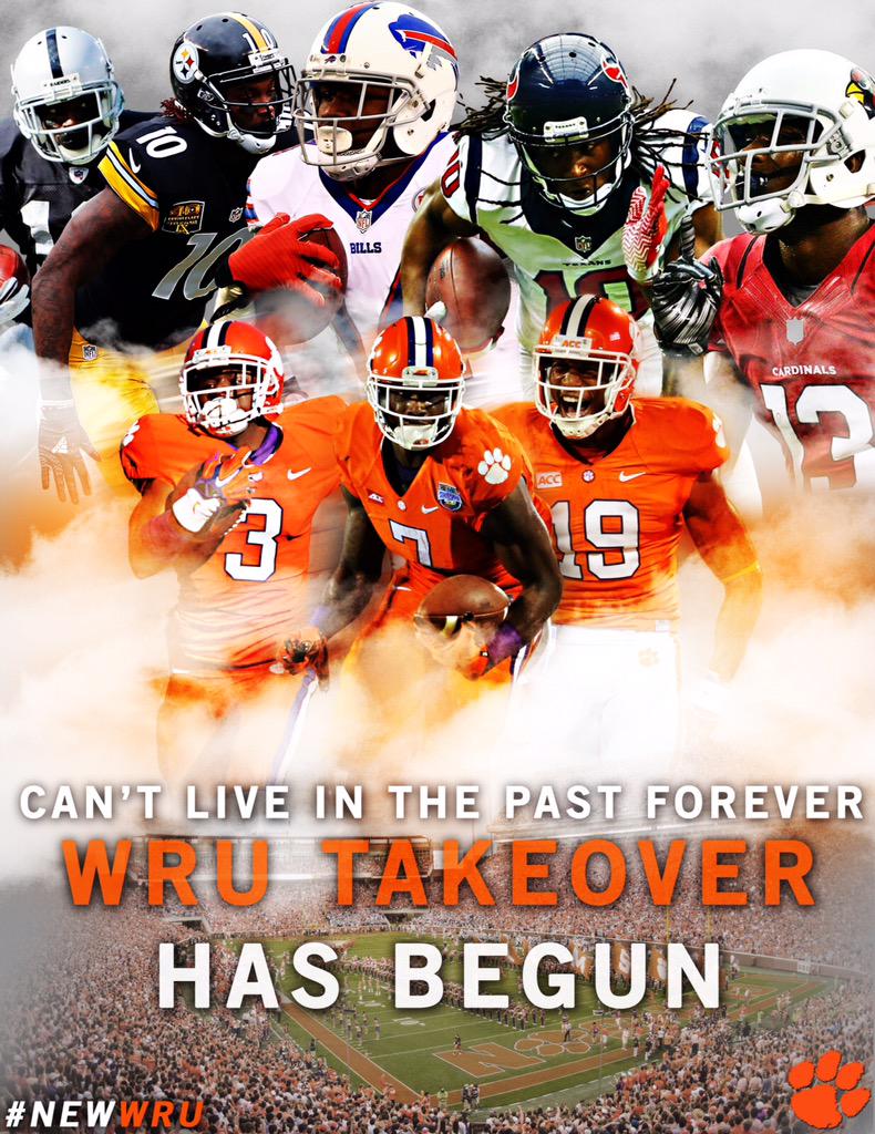 Clemson Wide Receivers and Being the Self-Proclaimed New "WRU" : r/CFB