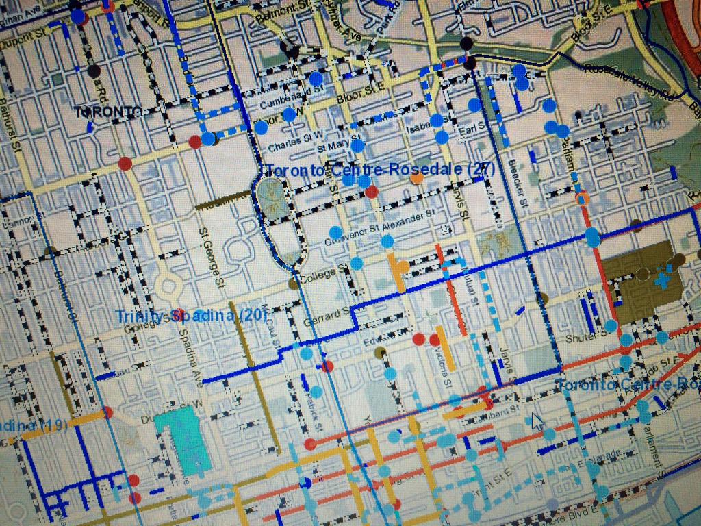Map of all major infrastructure projects going on downtown Toronto ...