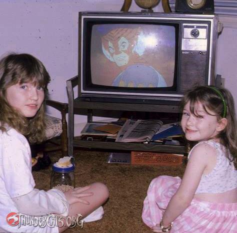 Kids Watching Tv Vintage