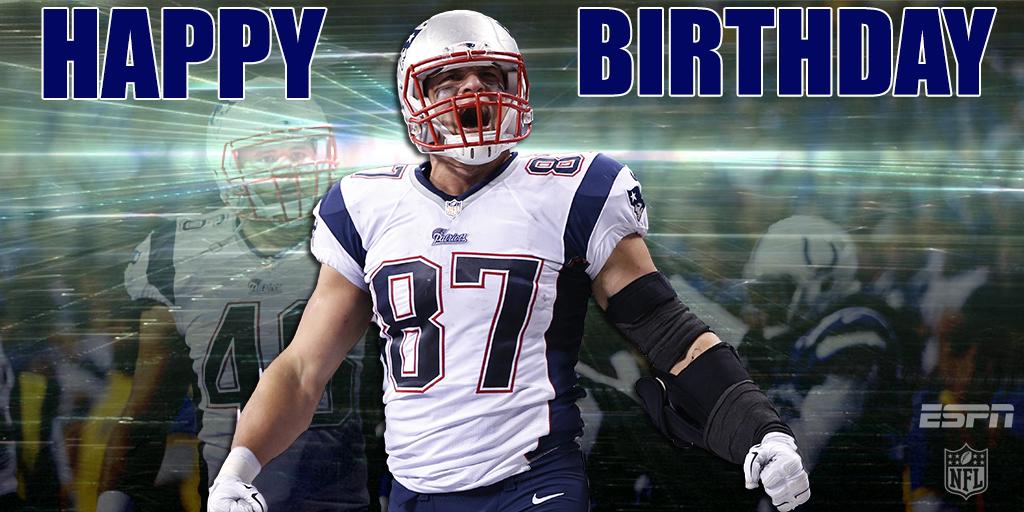 NFL on ESPN on Twitter: "Happy Birthday, Gronk! The @Patriots star TE is now 26 years old. http ...