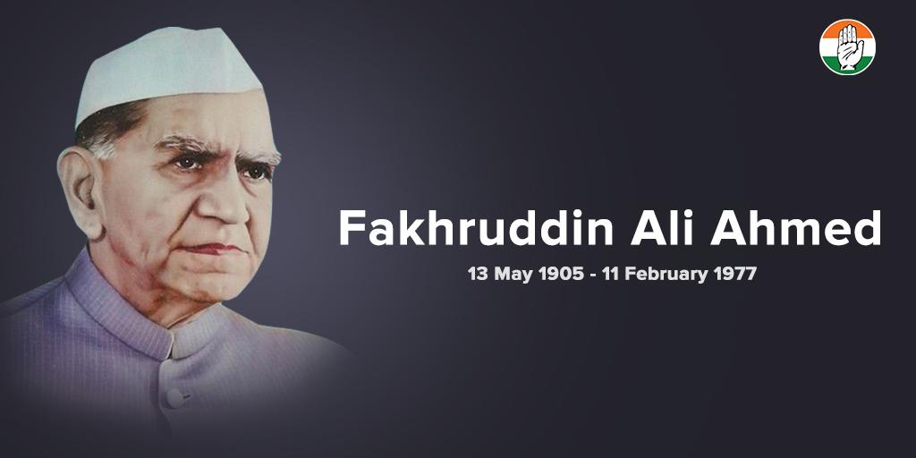 We pay tribute to former President of India, Fakhruddin Ali Ahmed on ... We pay tribute to former President of India, Fakhruddin Ali Ahmed on ...
