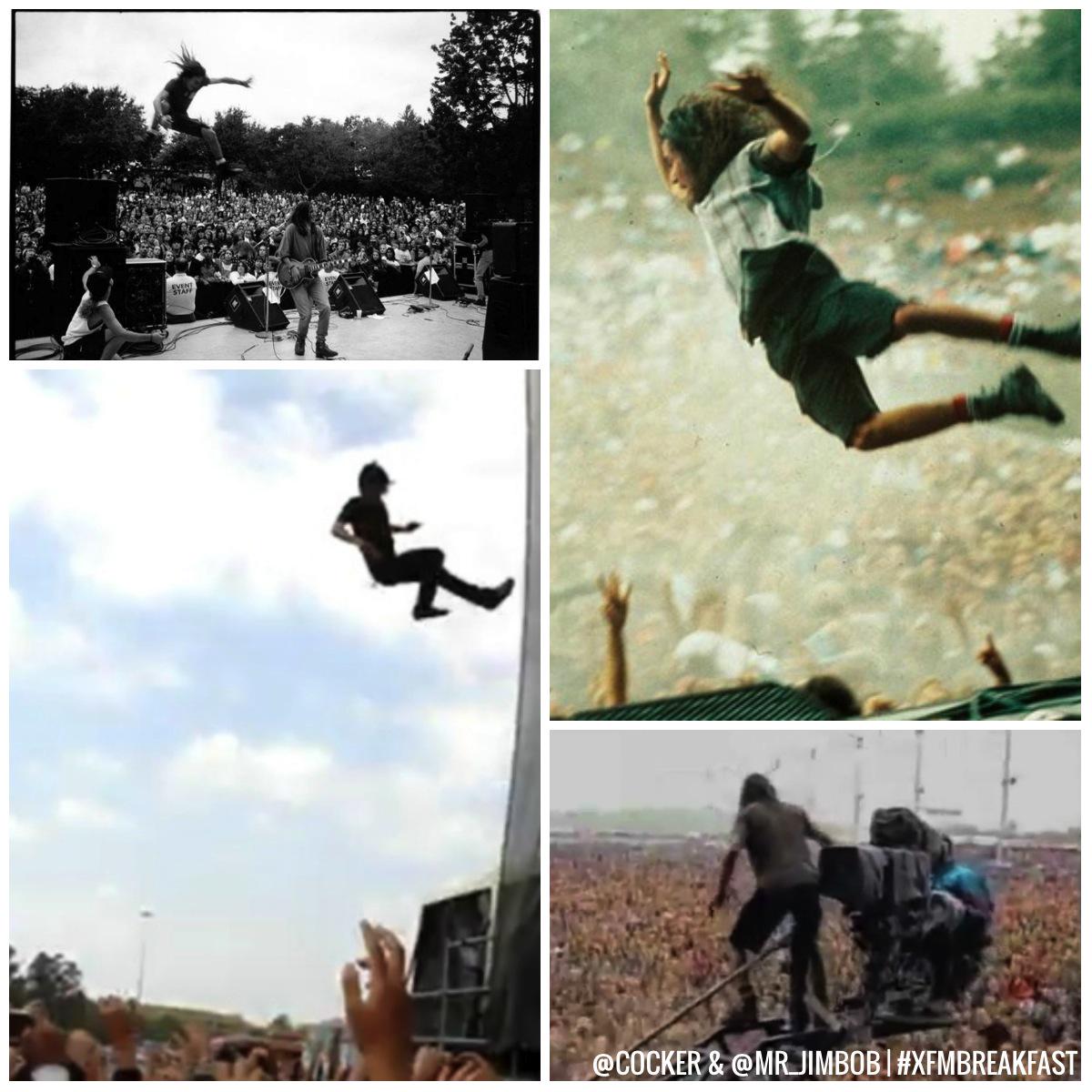 Eddie Vedder Stage Dive Gif