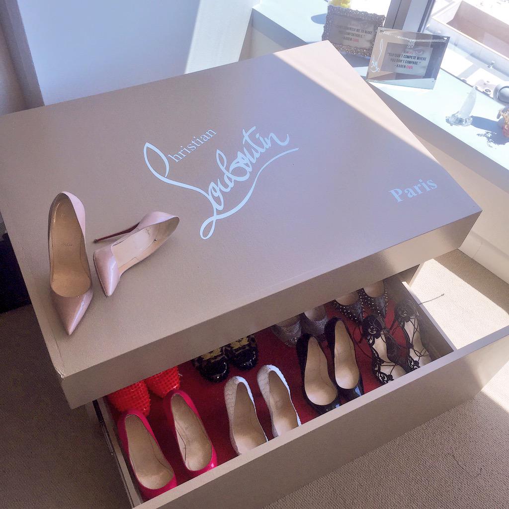My custom shoe box by STACKSNYC! 2 draws and holds 12 pairs of shoes ...