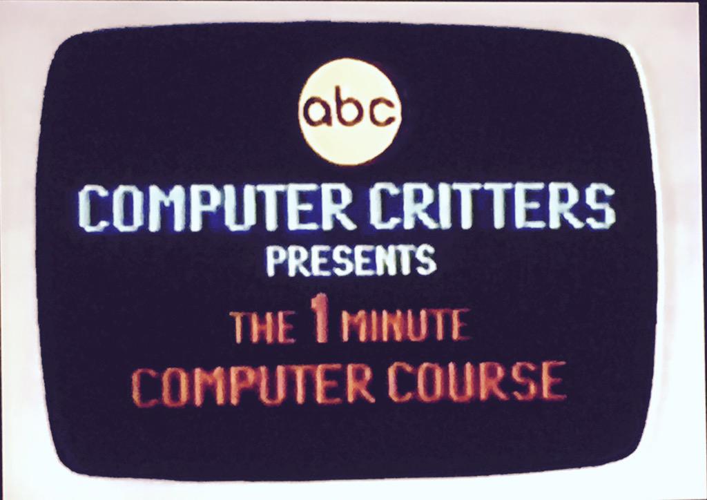 Computers were so exotic in the 80s, ABC enlisted cartoon critters to ...