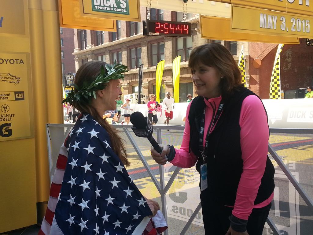 Pittsburgh's Action News 4 reporter Laurie Penco speaks to PGHMarathon ...