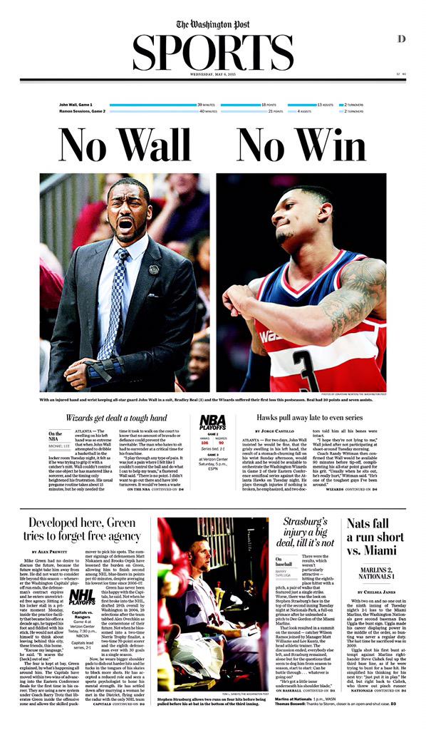 The cover of tomorrow's Washington Post Sports section. Ouch. : r/nba