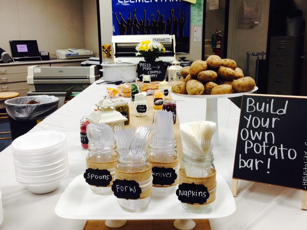 Baked Potato Bar Display