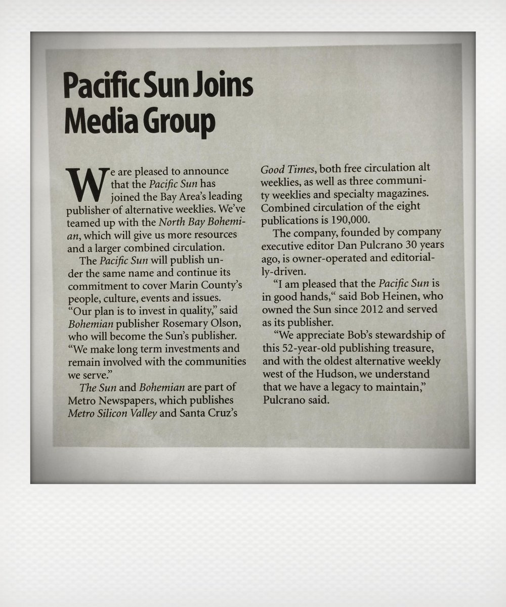 Pacific Sun Newspaper
