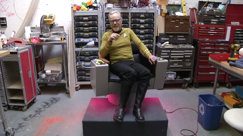 Adam Savage built Captain Kirk's captain's chair: | Digg | Scoopnest