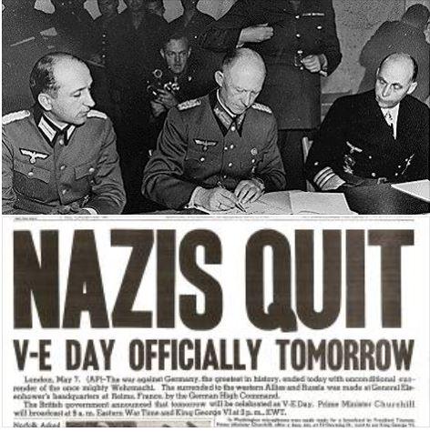 70 years ago today, Germany unconditionally surrendered to Allied ...