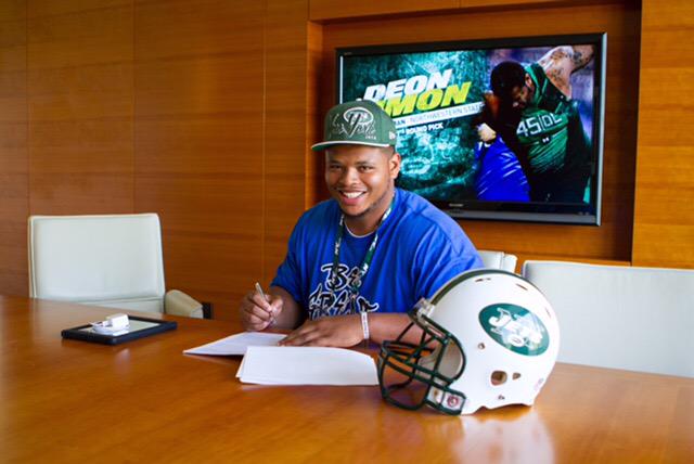 7th round pick Deon Simon signs his contract, per his agent : r/nyjets