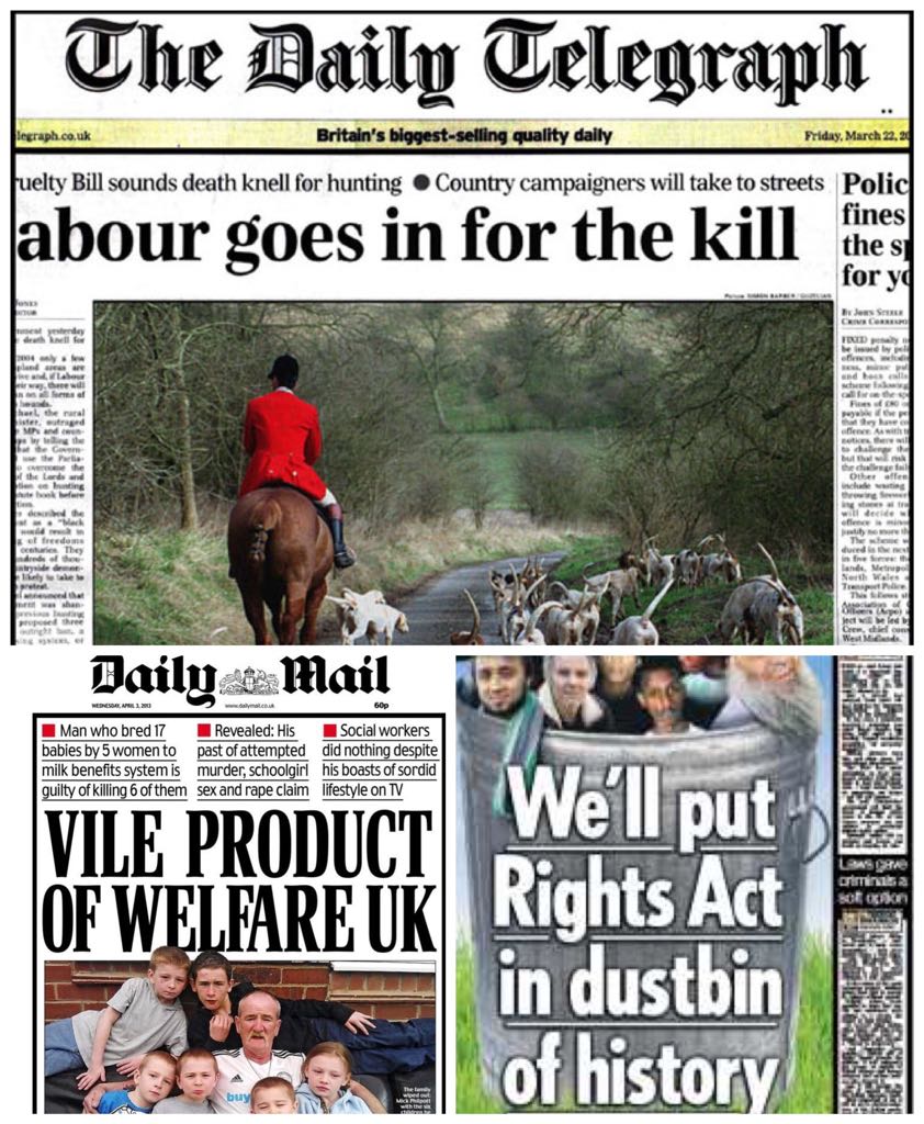 Human Rights : policies confirmed hunting ban lifted welfare cuts Human ...