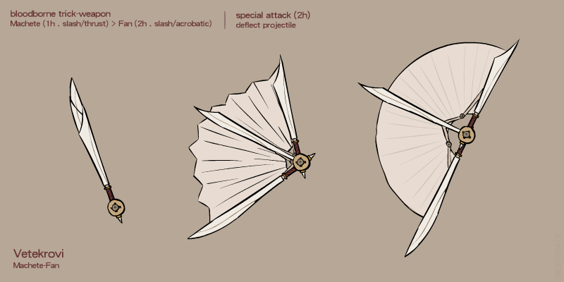 Bladed Fan Weapon