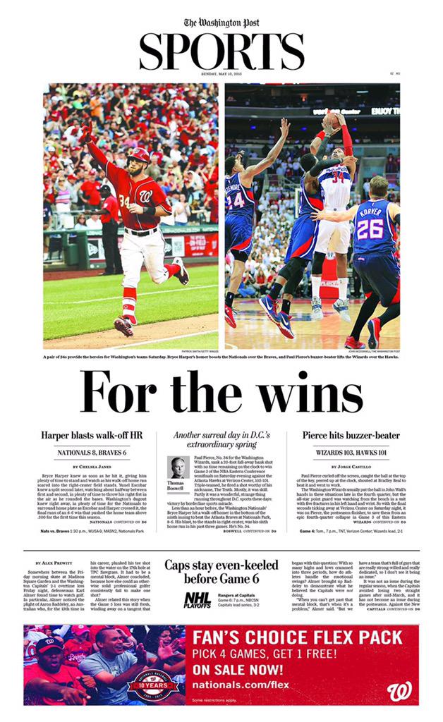 The cover of tomorrow's Washington Post Sports section. Ouch. : r/nba