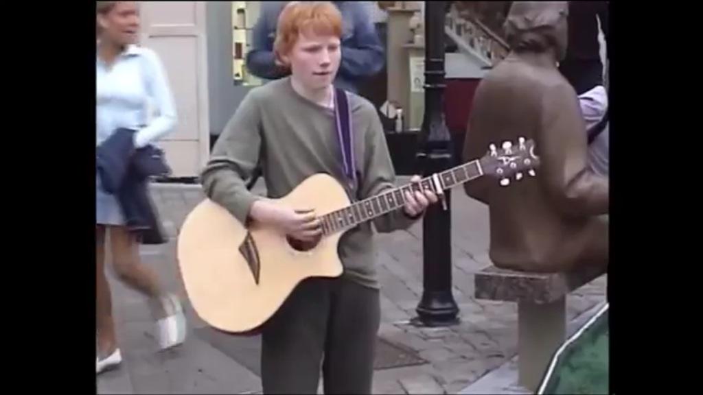 Ed Sheeran Busking