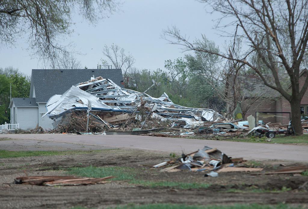 Heavy damage to homes in delmont, south dakota after tornado this ...