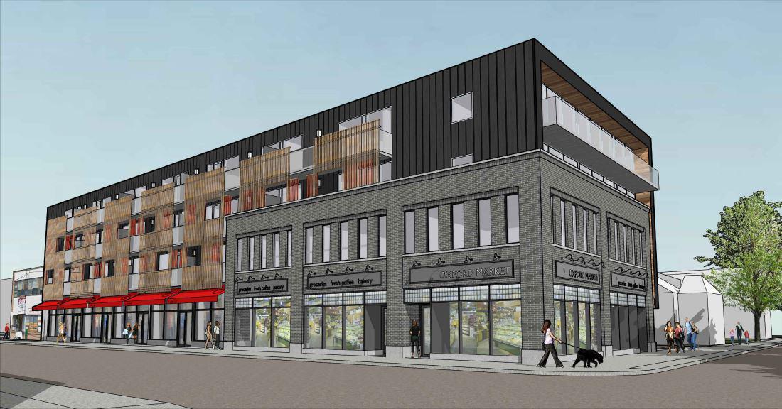 New development application for a 4-storey mixed-use building on Oxford ...