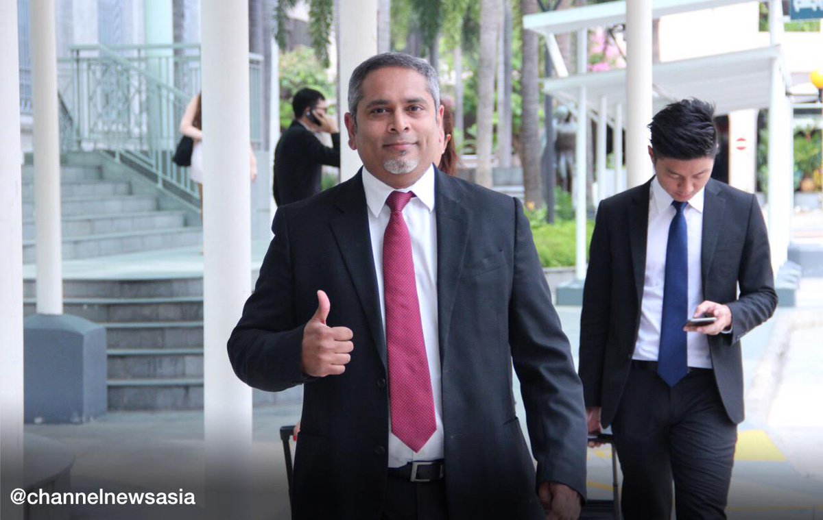 HAPPENING NOW: AmosYee's lawyer, Alfred Dodwell, arrives at court for ...