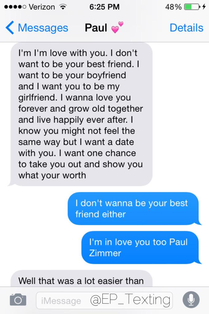 Love Confession Text Message