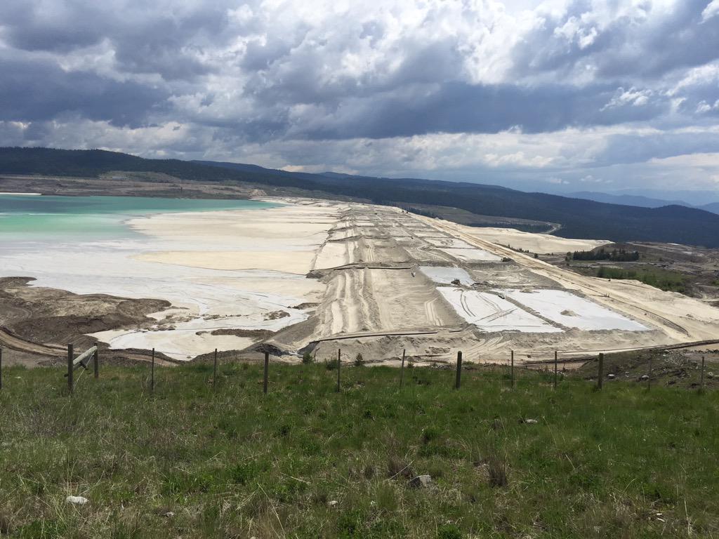 Highland Valley Copper : Drove past the tailings pond at the Highland ...