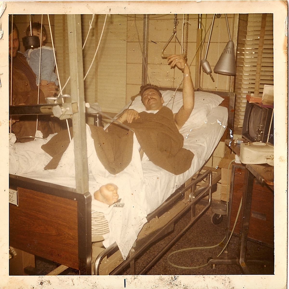 my father Staff Sgt. John A Thorburn spent 6 months in a body cast ...