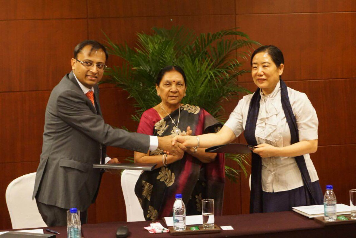 Gujarat CM led delegation in Beijing: iNDEXTb signs MoUs | DeshGujarat