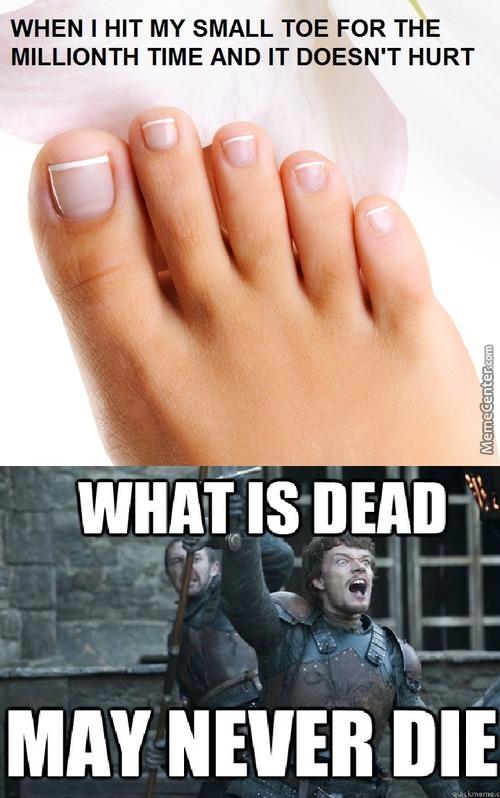 Toe Injury Memes Brave Broken Toe Toe Injury Funny Bones Humor'