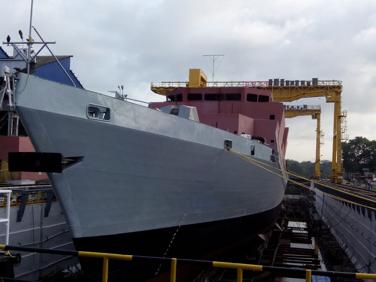 Indian Navy's Fourth Project 28 Kamorta-Class Stealth Corvette INS ...