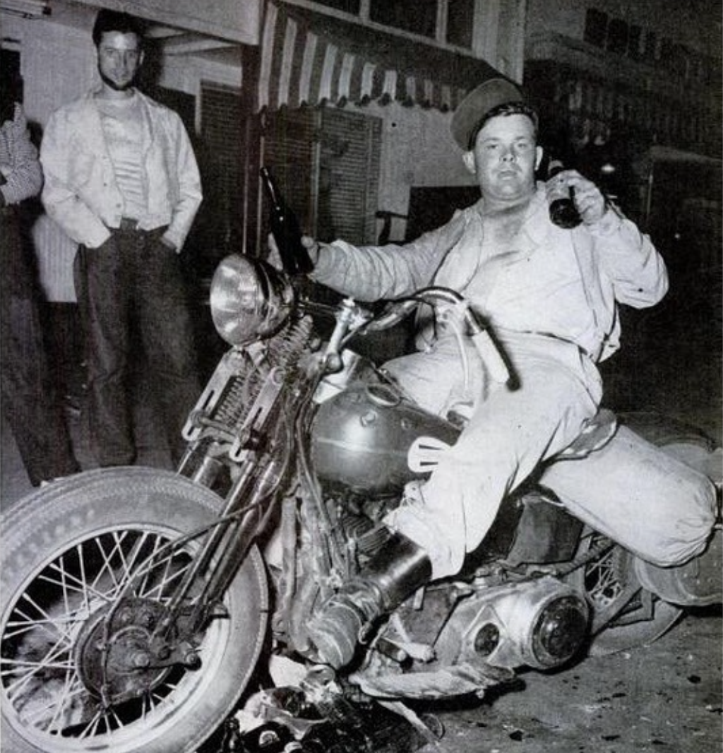 How this 1947 photo of drunk guy on a motorcycle helped create the ...