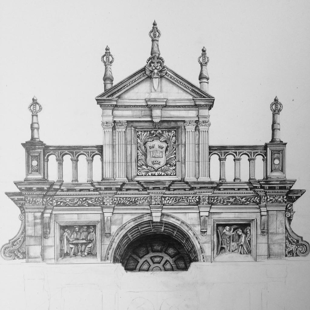 Pencil Sketches Of Famous Buildings